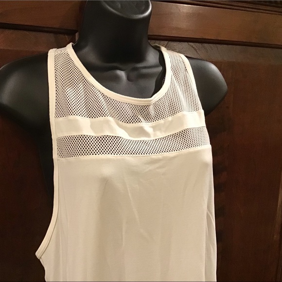 Fabletics | Tops | Fabletics White Tunic Tankcoverup Euc Like New ...
